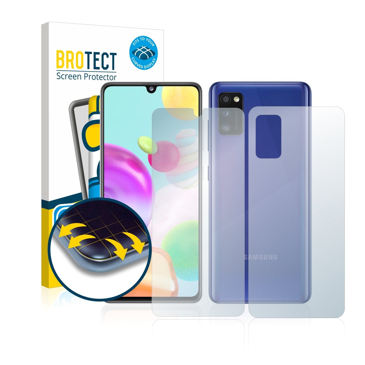 Brotect Full Screen Schutzfolie Für Samsung Galaxy A41 Display