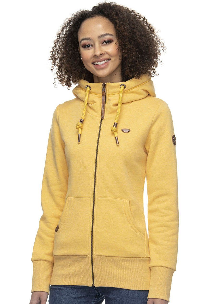 Ragwear Sweatjacke Neska Zip Aus Hochwertig Melierter Heavy Sweat