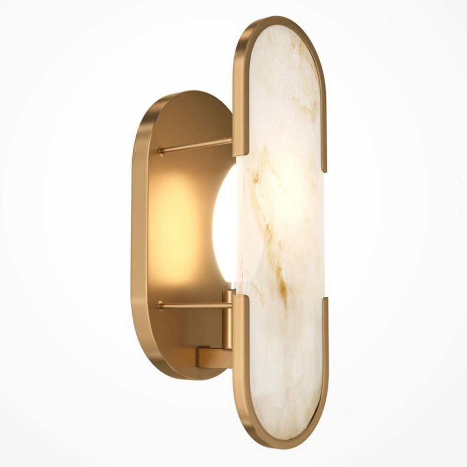 Click Licht Wandleuchte Wandleuchte Marmo In Marmor Und Gold E14 Keine