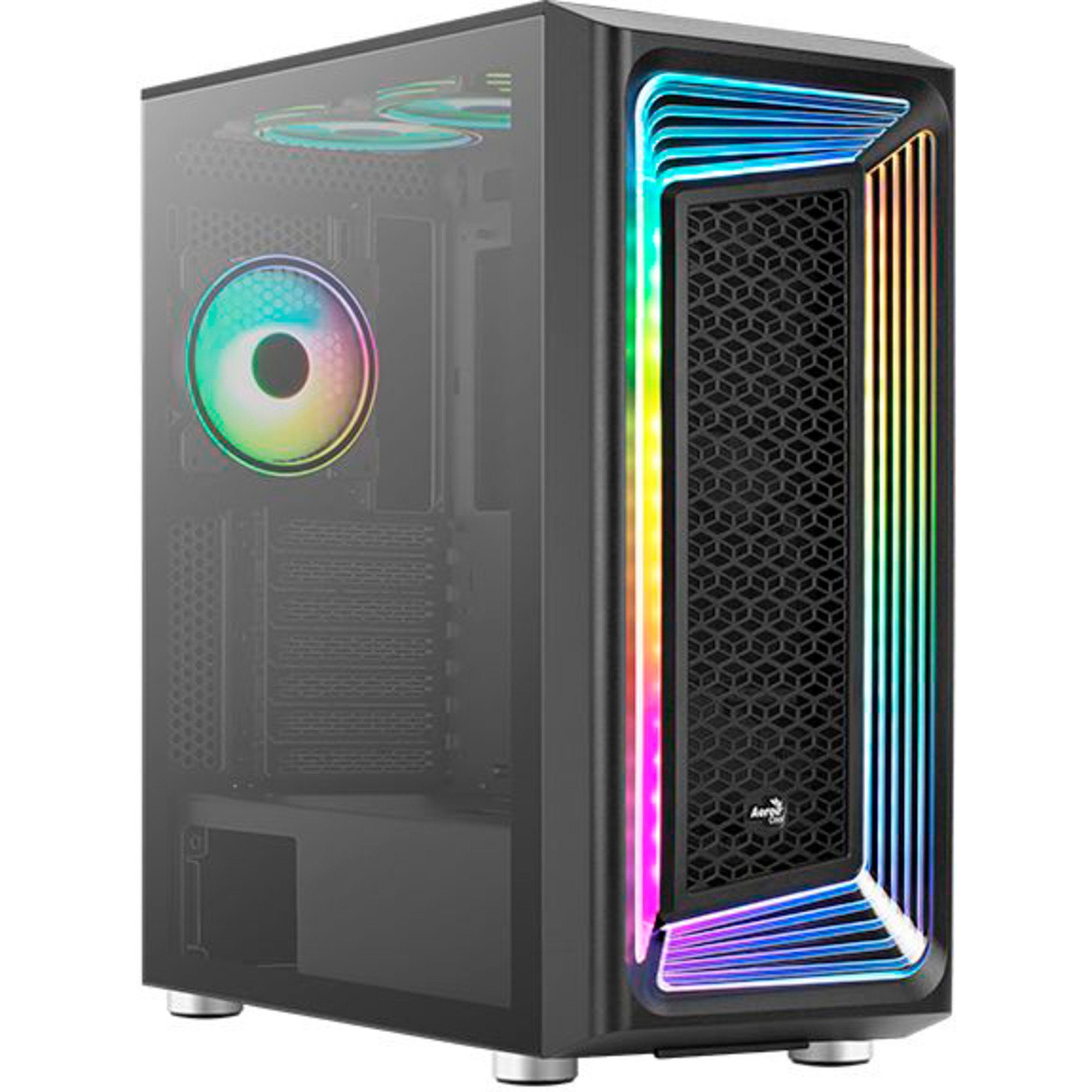 Aerocool PC-Gehäuse Aerocool Interstellar-G-BK-v1, Tower-Gehäuse