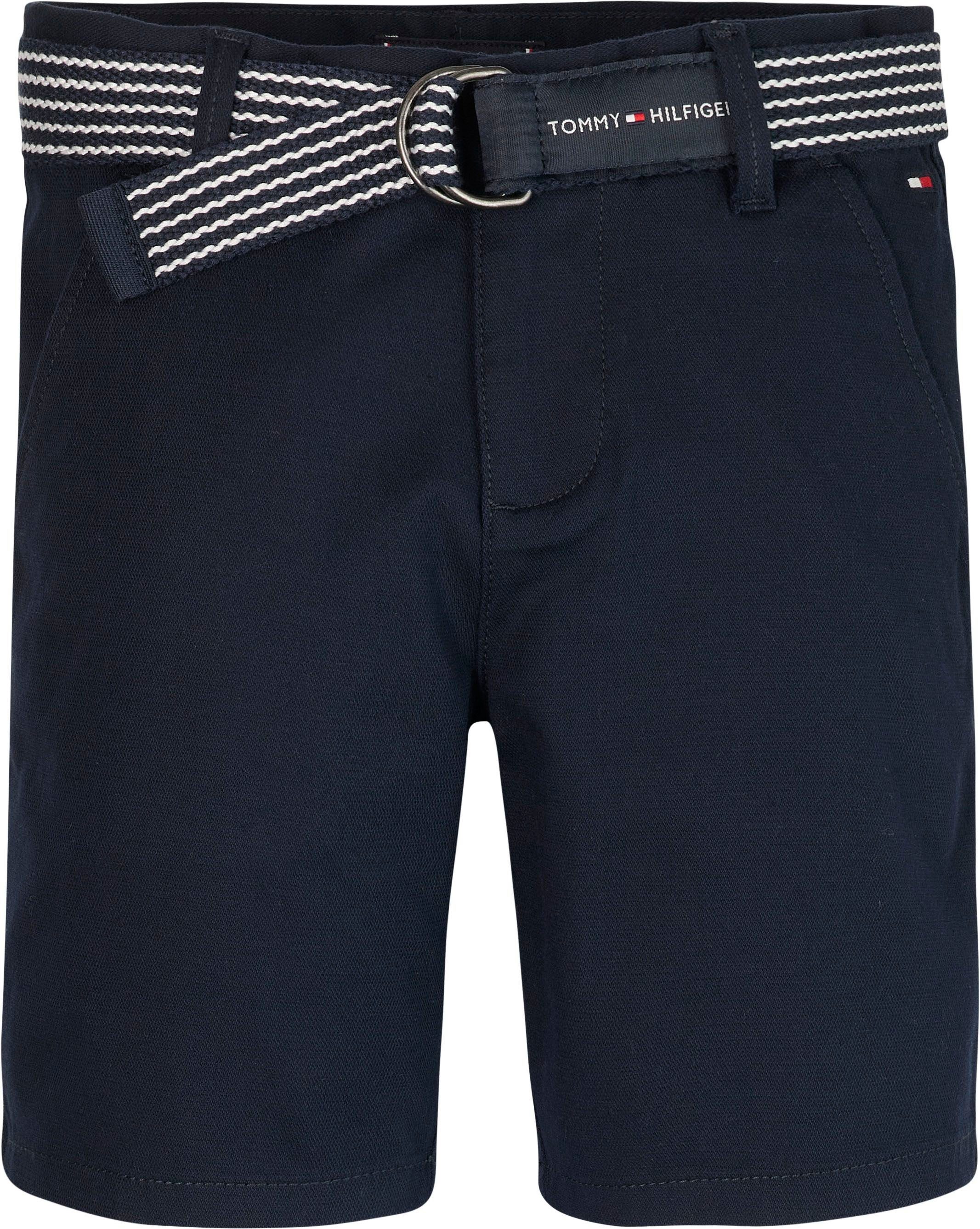 Tommy Hilfiger Chinoshorts Essential Belted Chino Shorts Set 2 Tlg
