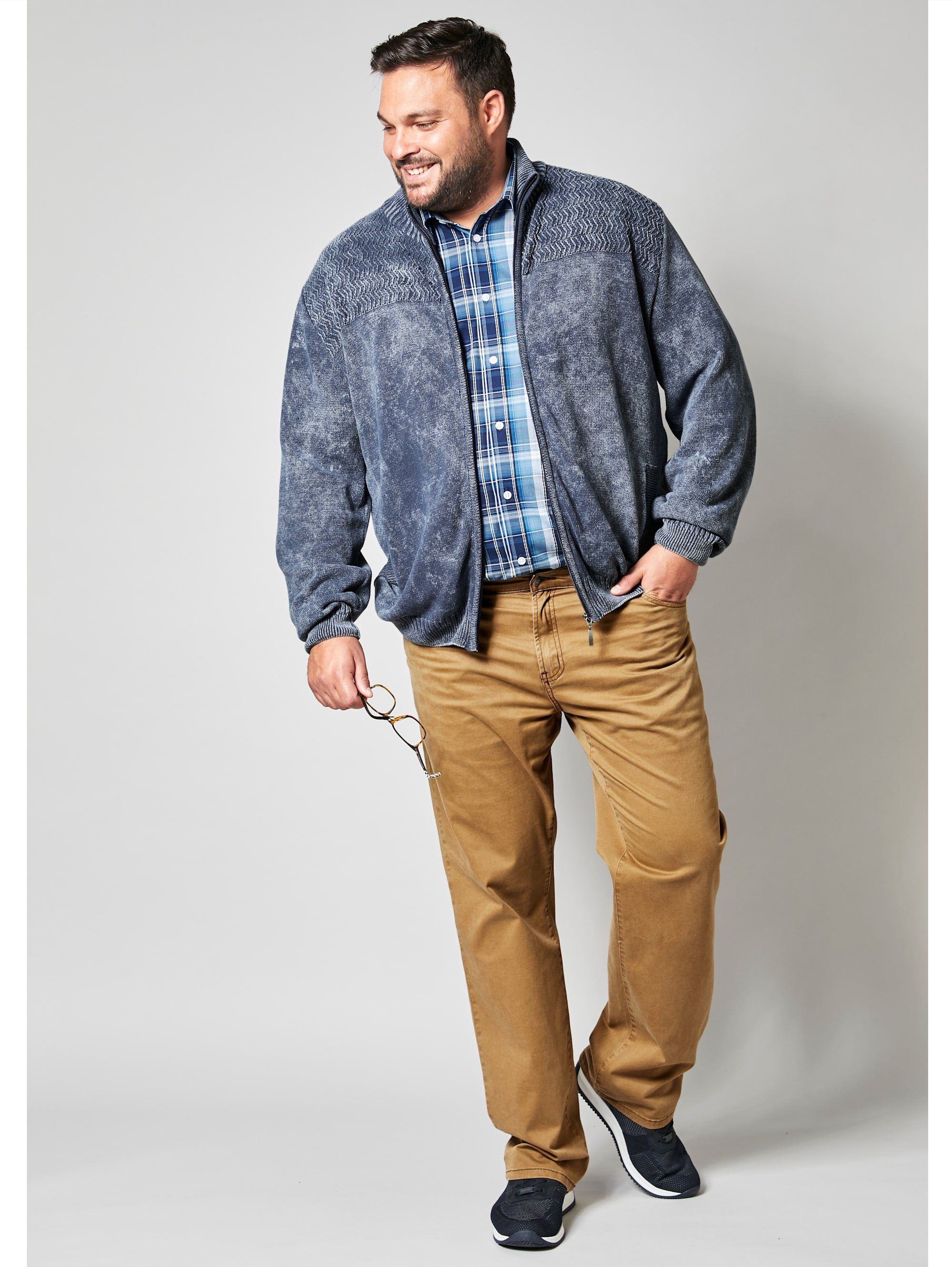 Men Plus By Happy Size Strickjacke Spezialschnitt Otto