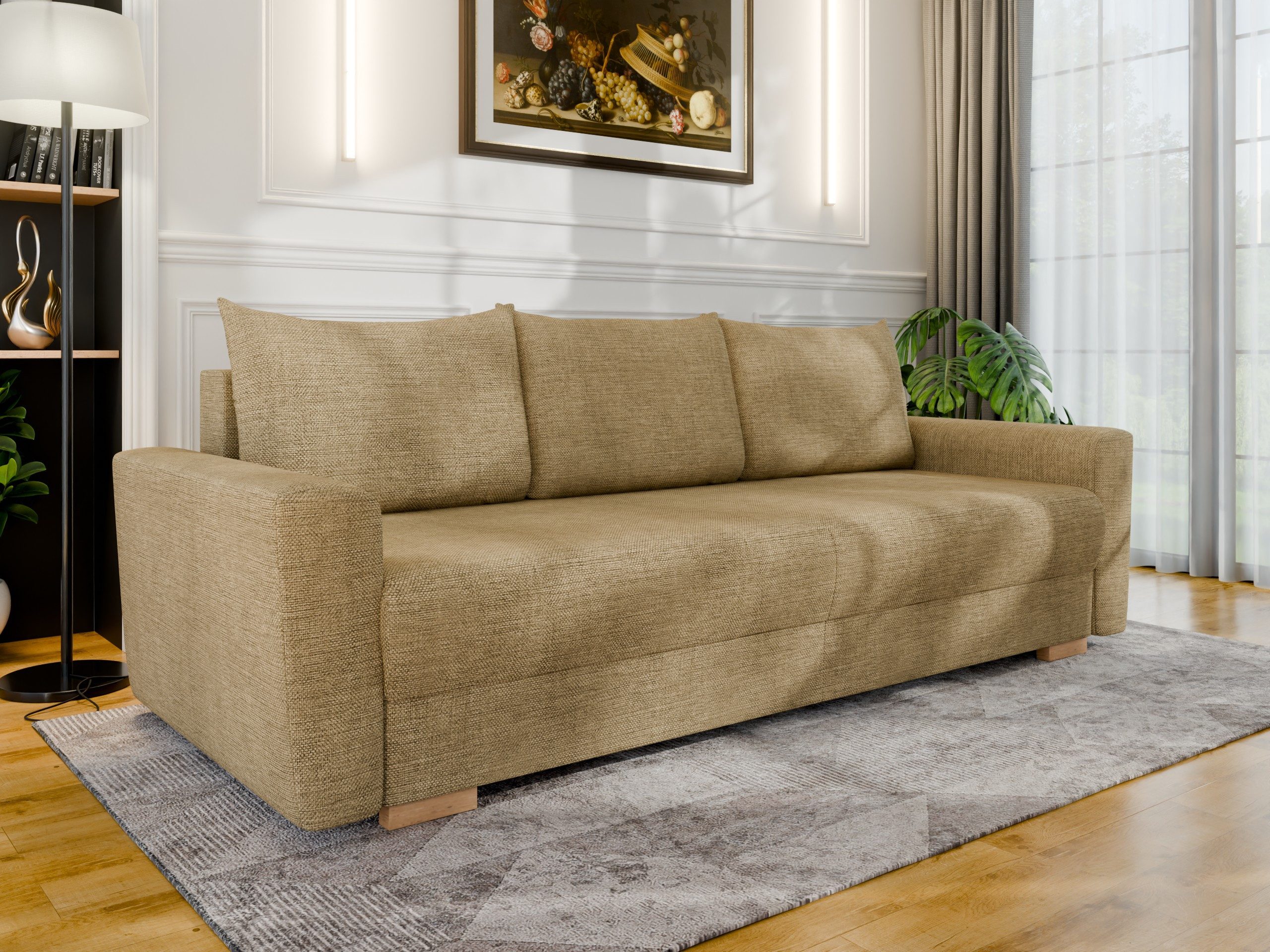 PANDA MÖBEL GmbH Schlafsofa ELMA Schlafsofa mit Bettfunktion, Schlaf Couch