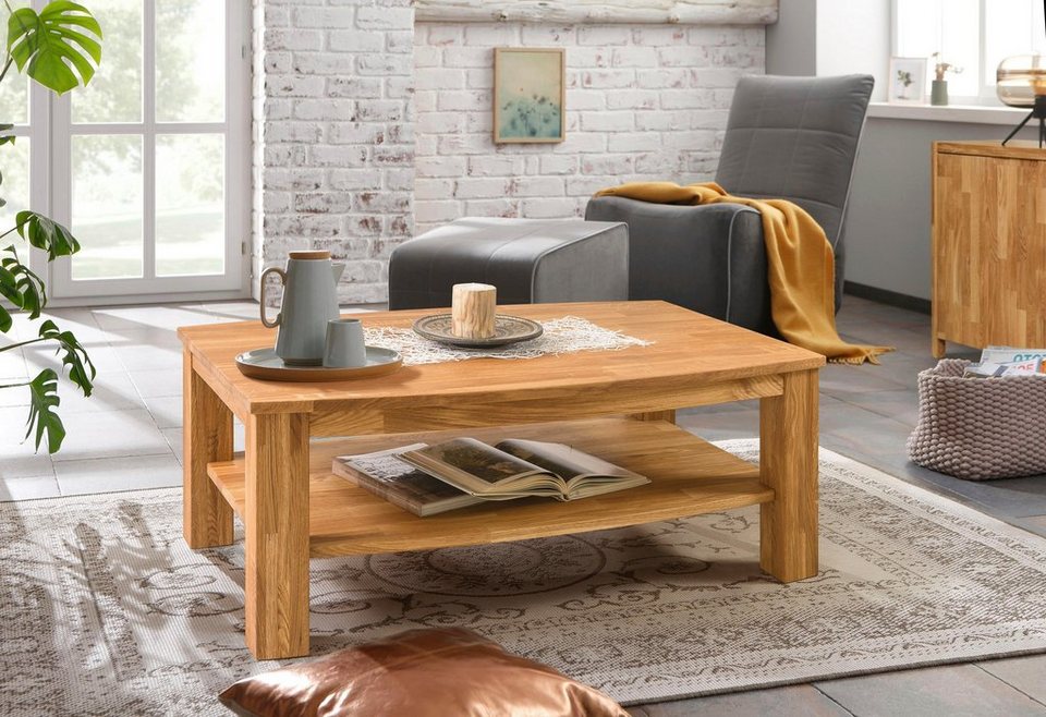 Home Affaire Couchtisch Friaul Aus Schönem Massivem Eichenholz Mit
