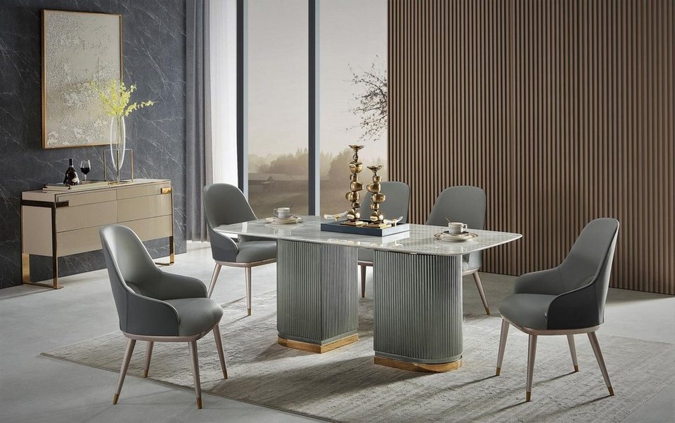 Jvmoebel Esszimmer Set Modern Esszimmer Möbel Essgarnitur Lehnstuhl