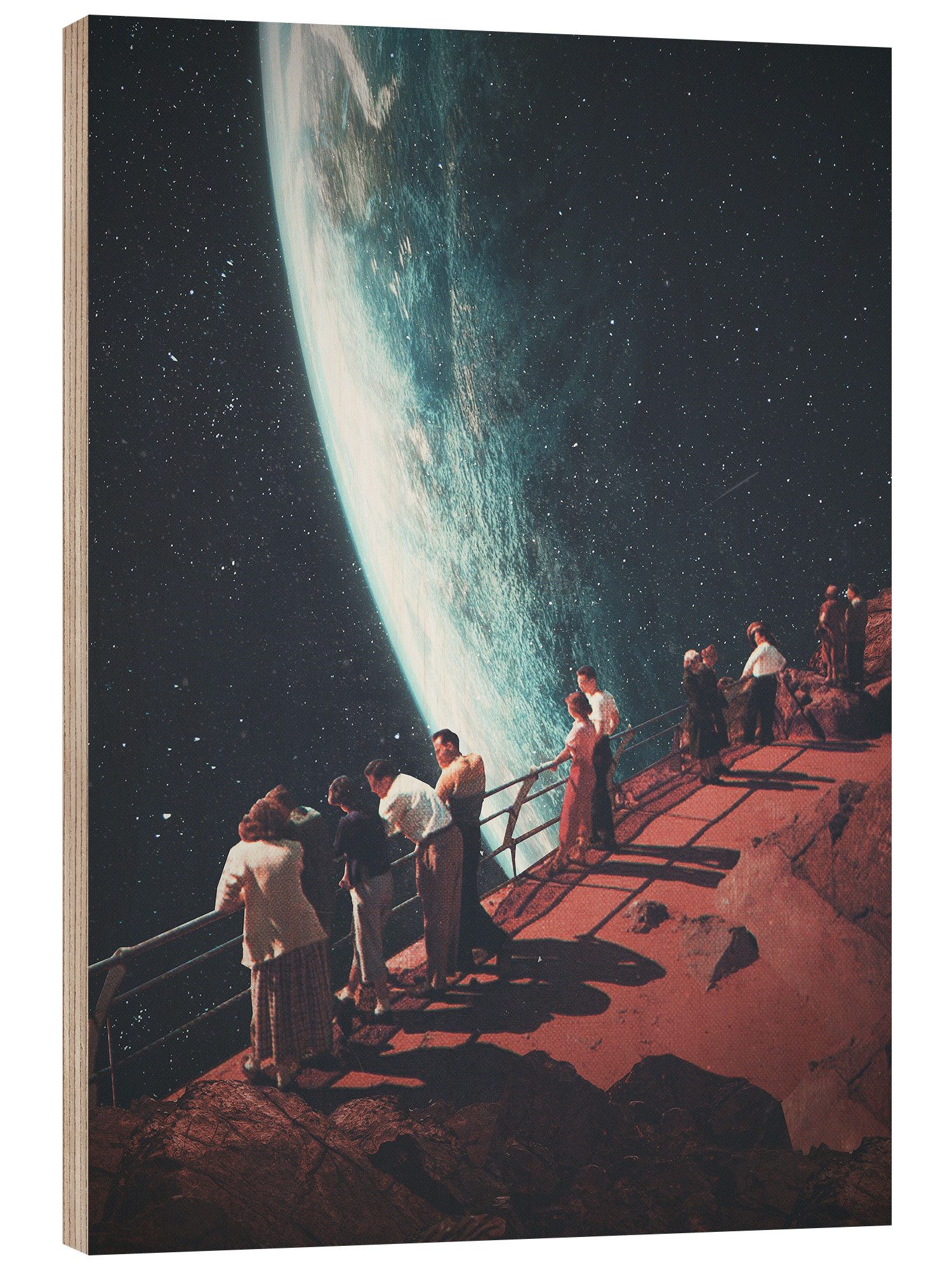 Posterlounge Holzbild Frank Moth Ich Vermisse Die Die Wir