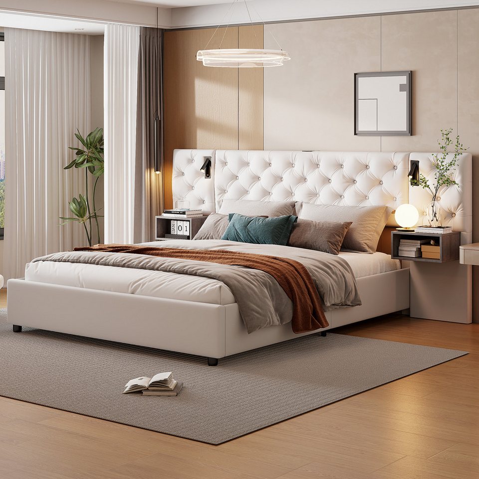 Furnishings Home Polsterbett Doppelbett Jugendbett Stauraumbett