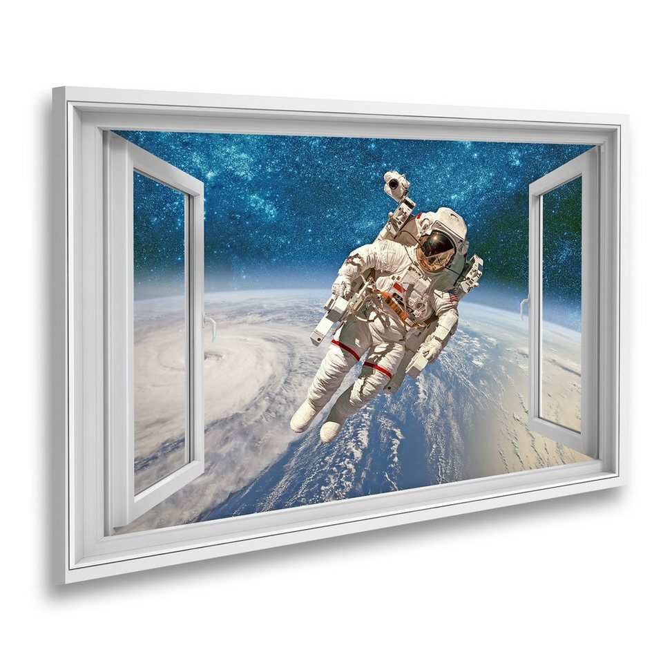 Islandburner Leinwandbild Bild Auf Leinwand Fensterblick Astronaut Im