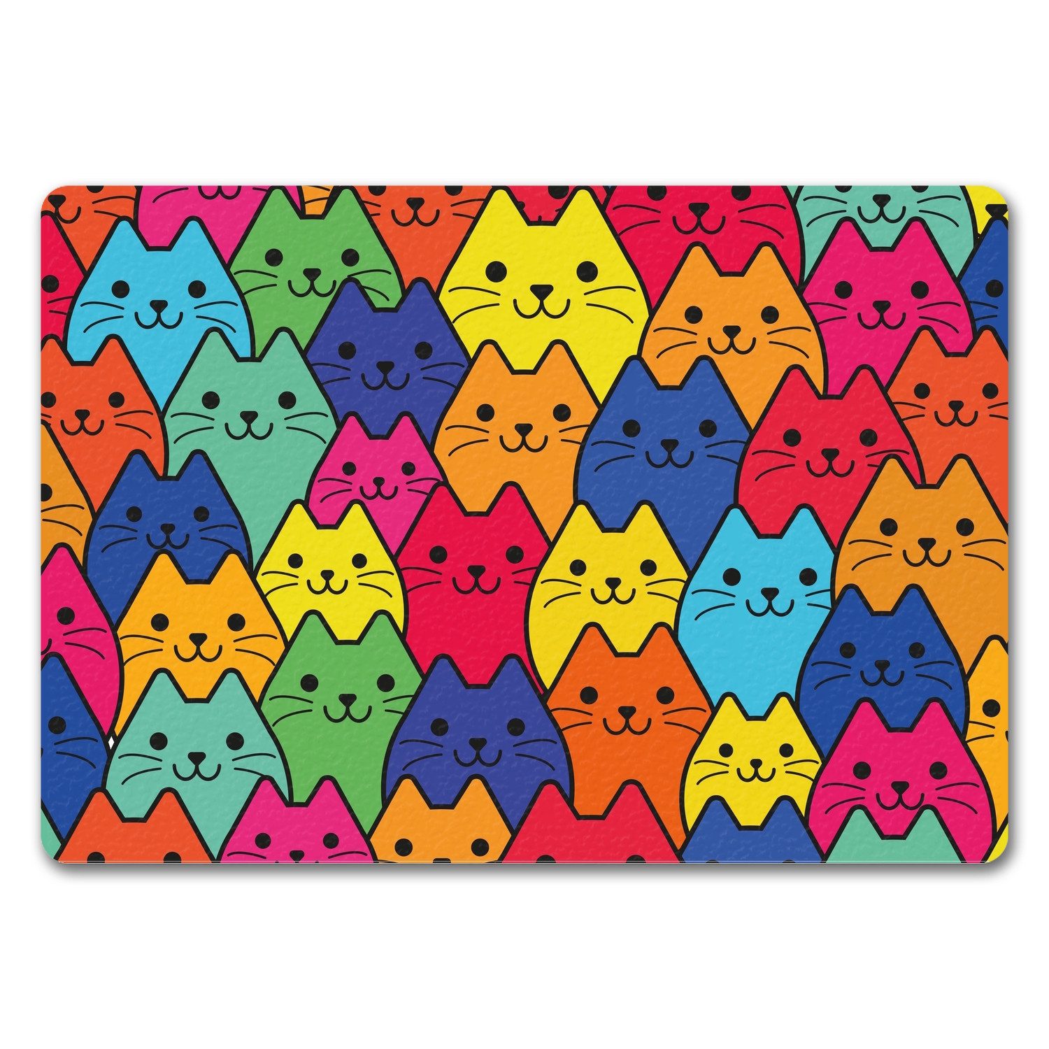 Fußmatte Fußmatte In 35x50 Cm Ohne Rand Mit Katzen Motiv Buntes
