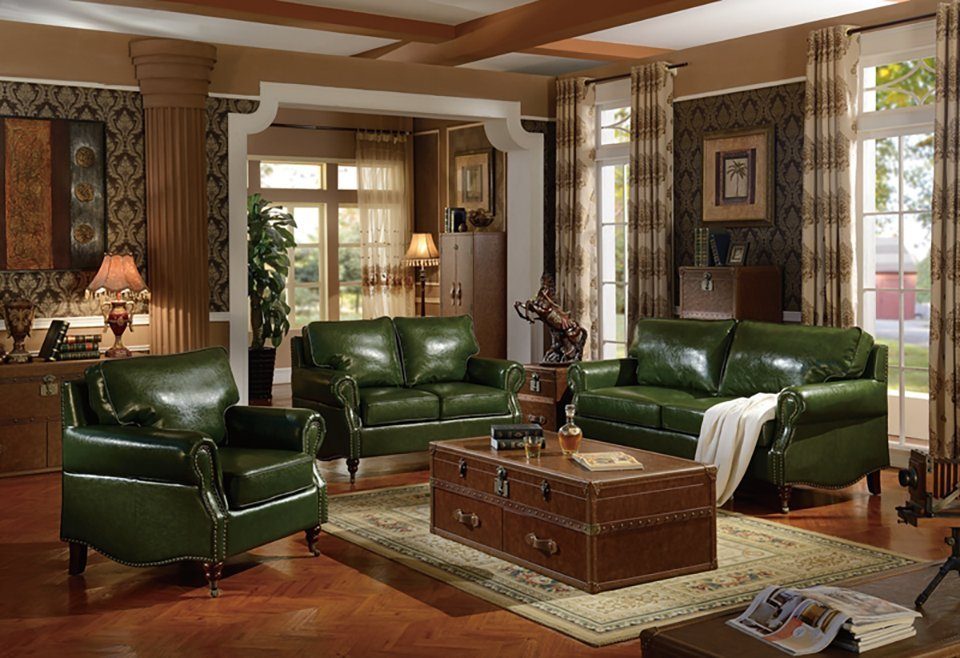 Jvmoebel Chesterfield Sofa Chesterfield 321 Sitzer Garnitur Sofa