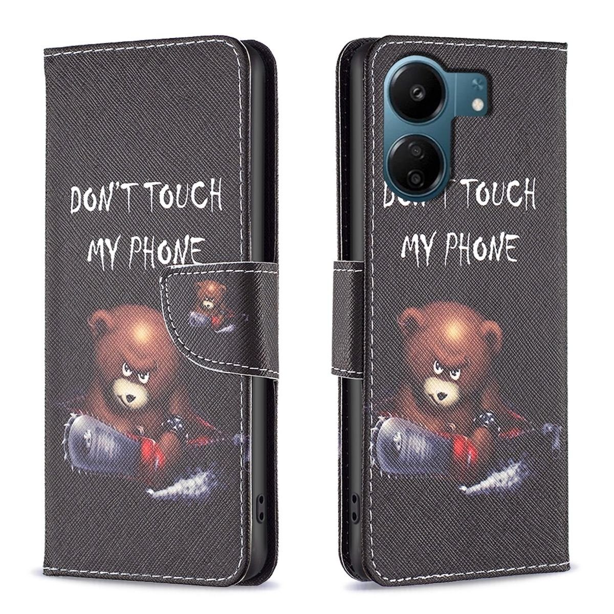 Wigento Handyhülle Für Xiaomi Redmi 13c Kunstleder Handy Tasche Hülle