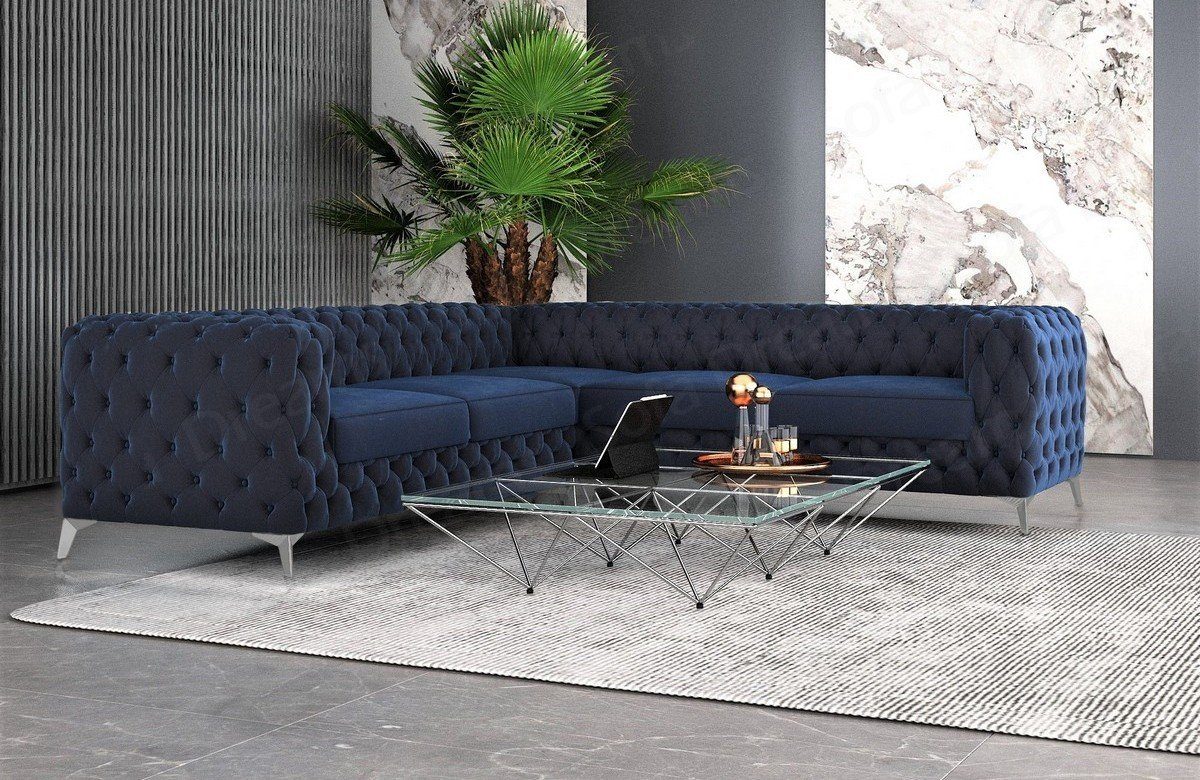 Sofa Dreams Ecksofa Designer Stoffsofa Samtstoff Ecksofa Cordoba L Form