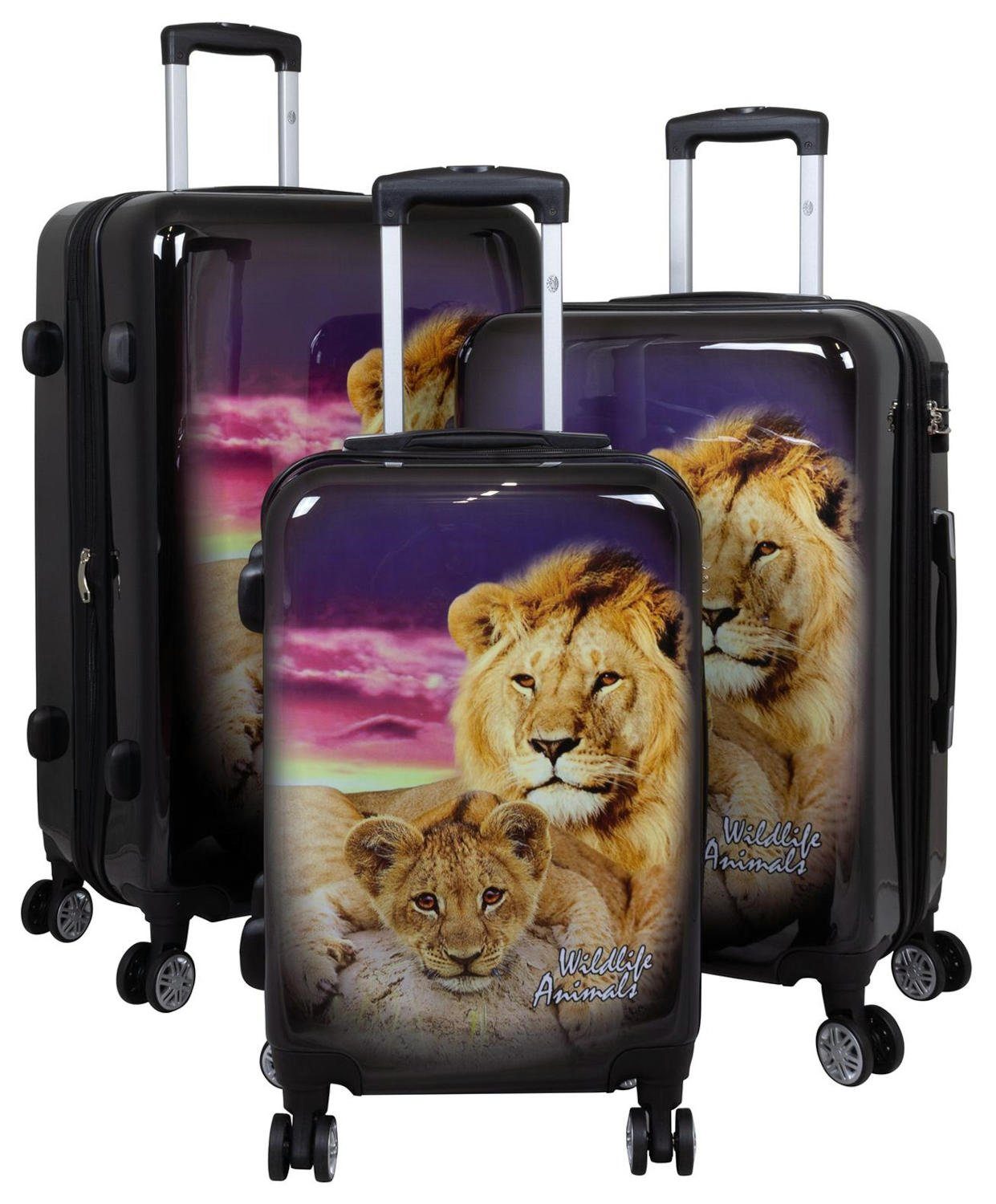 Warenhandel König Trolleyset Wildlife Löwe 4 Rollen Gr M L Und Xl