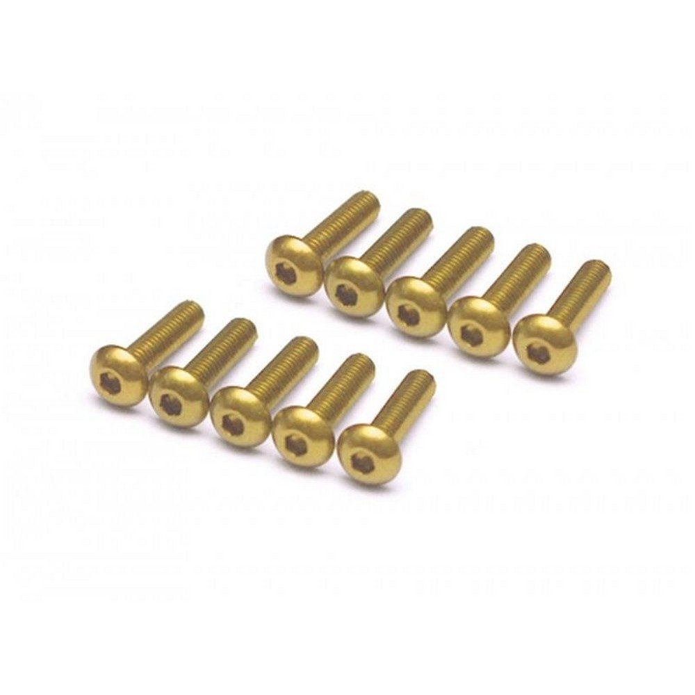 ArrowMax Modellbausatz Gold Anodized Alloy M3x12 Hex Socket Button Head ...