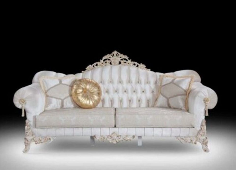 Jvmoebel 3 Sitzer Sofa 3 Sitzer Polster Textil Stoff Chesterfield