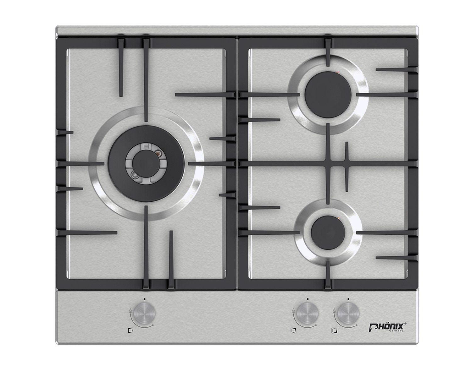 Phönix Germany Gas Kochfeld Ps 450bl Gaskocher 3 Flammig Mit