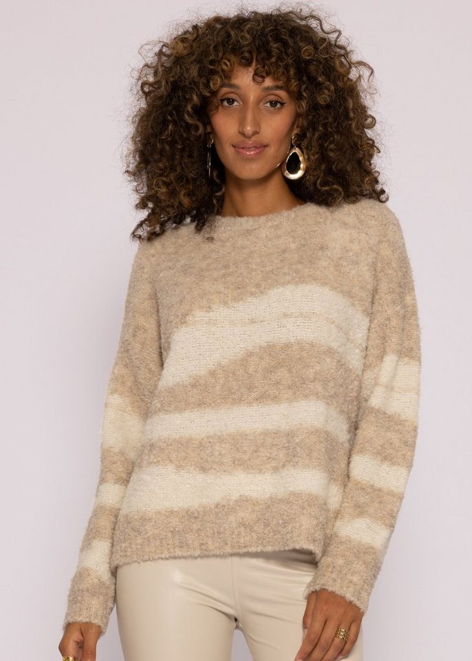Sassyclassy Strickpullover Oversize Pullover Damen Aus Weichem Bouclé