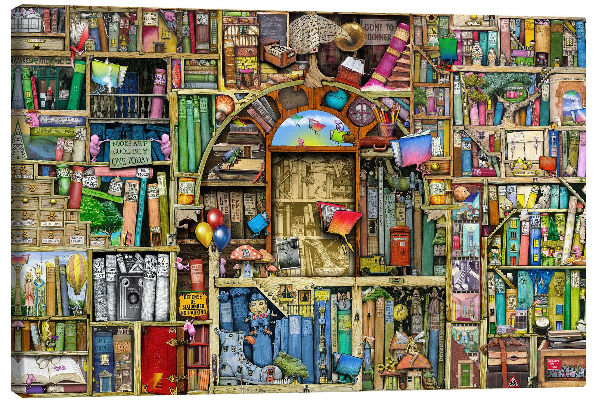 Posterlounge Leinwandbild Colin Thompson Unendliche Geschichten