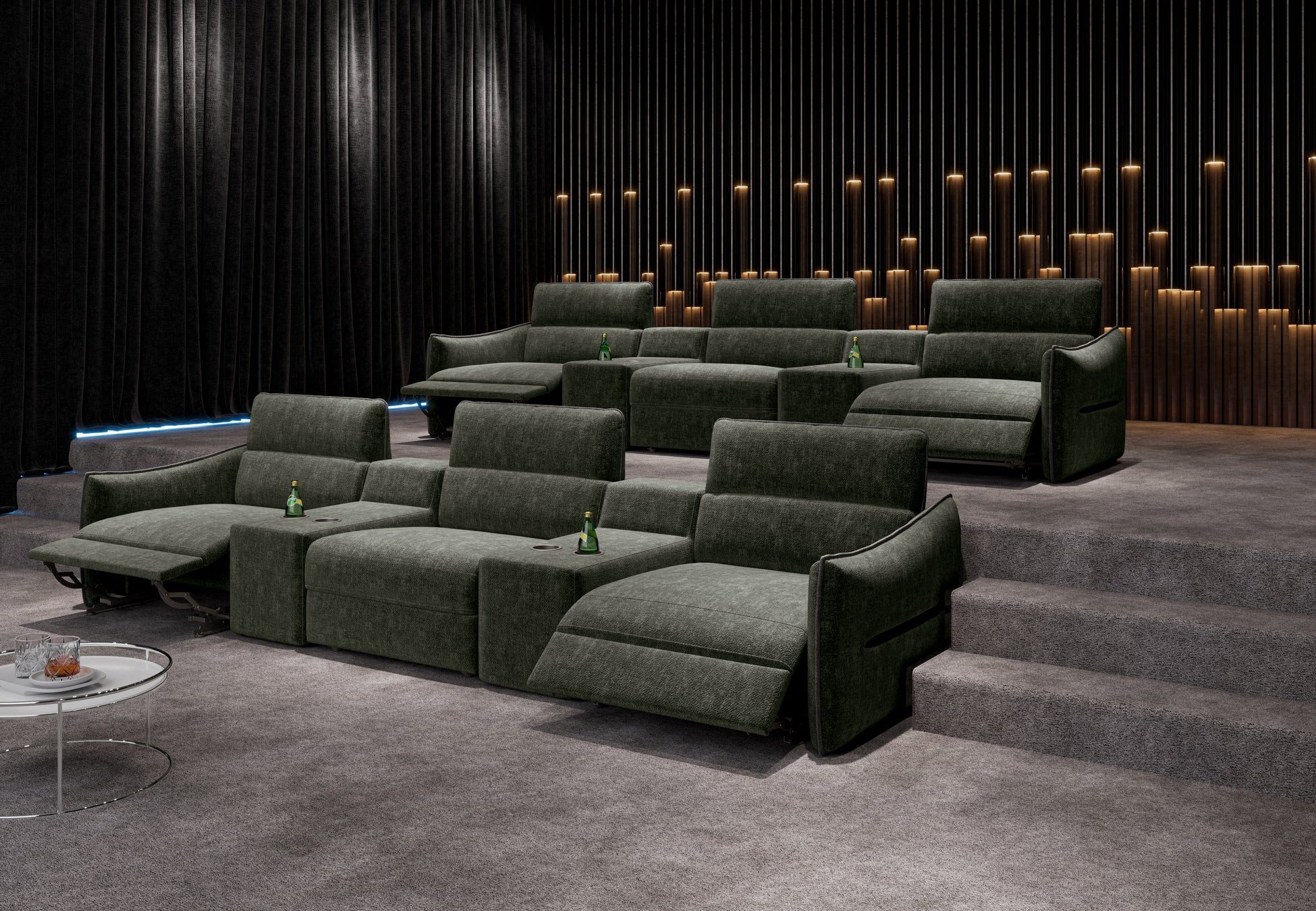 moebeloutlet.de 3-Sitzer Prisma Heimkino Sofa 3 Sitzer Latte, Kinosofa ...