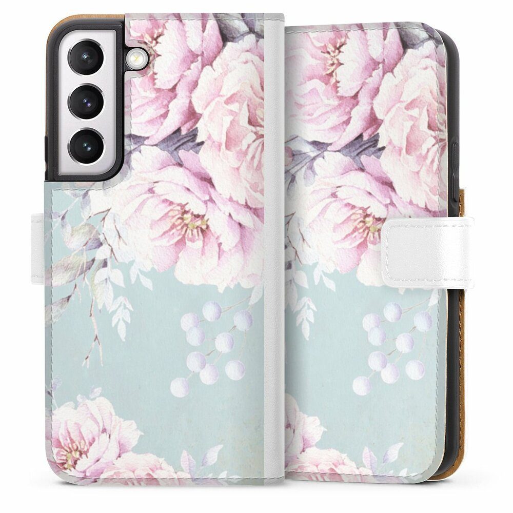 DeinDesign Handyhülle Blume Pastell Wasserfarbe Watercolour Flower, Samsung Galaxy S22 Hülle ...