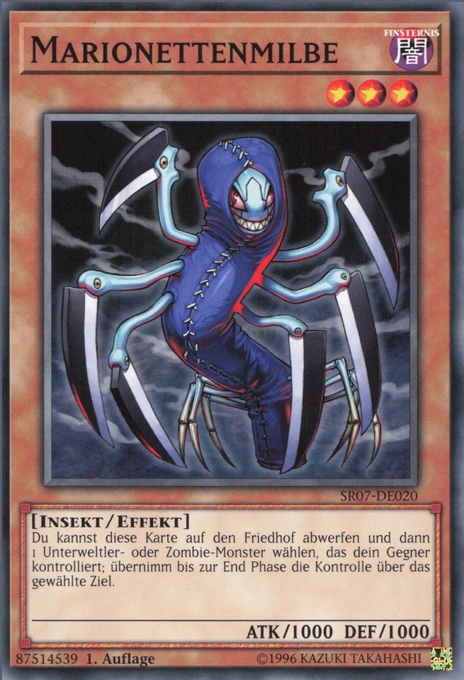 Recollectibles Sammelkarte Yugioh Karte Marionettenmilbe Deutsch Yu Gi