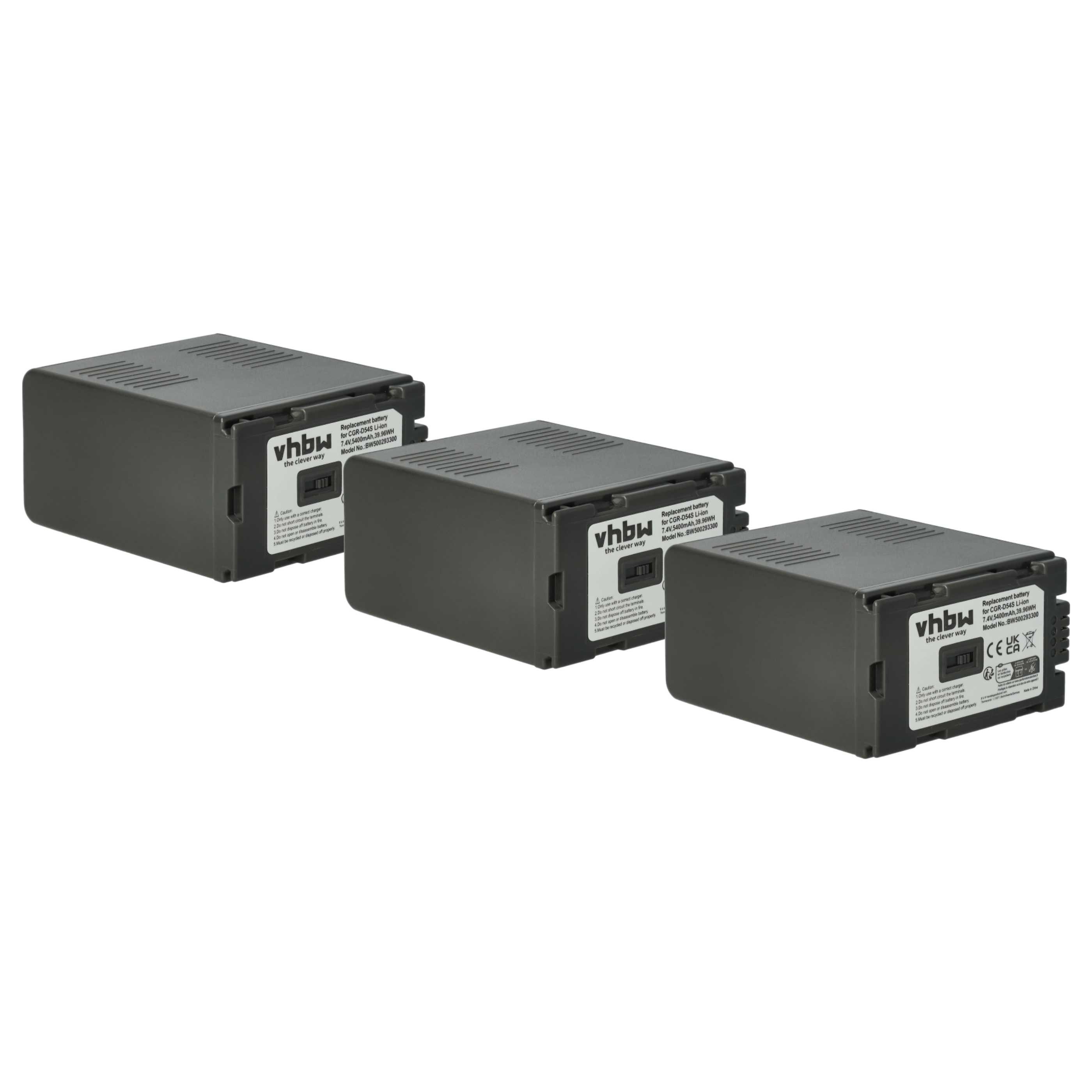vhbw passend für Panasonic NV-DS65, NV-DS88, NV-DS8, NV-DS89, NV-DS55, Kamera-Akku Li-Ion 5400 ...