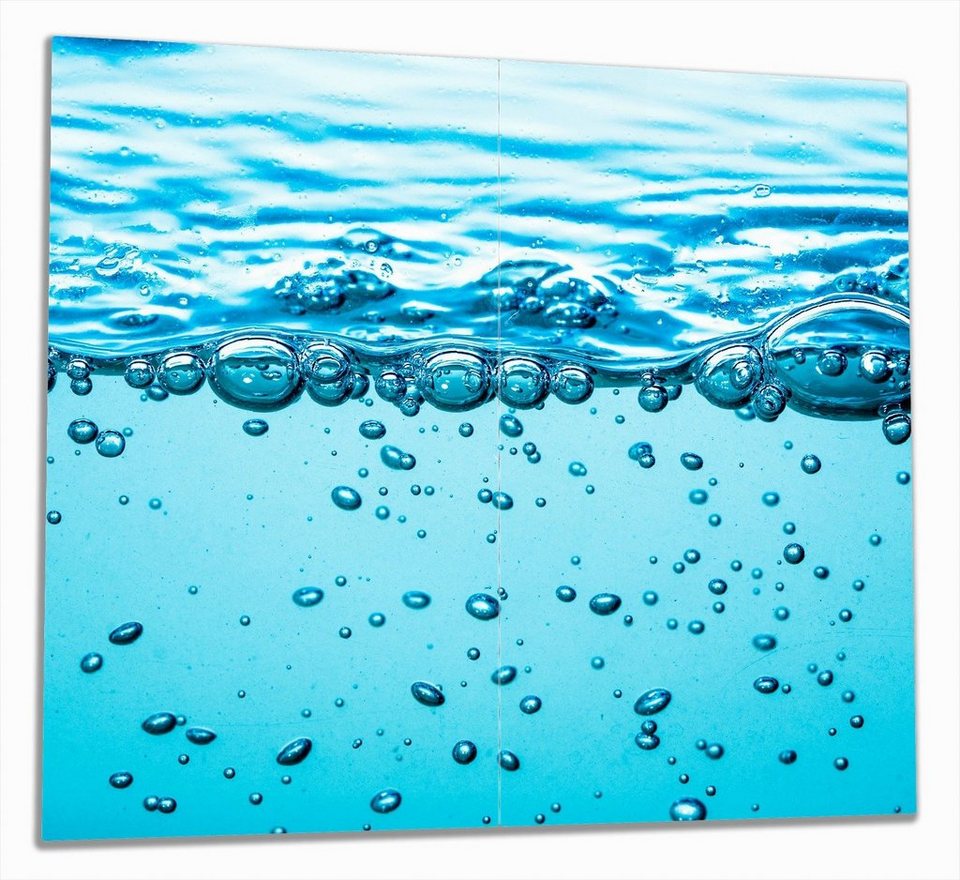 Wallario Herd Abdeckplatte Nahaufnahme Wasser Esg Sicherheitsglas