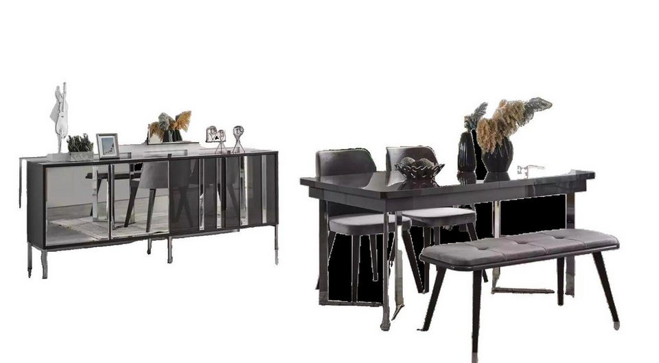 Jvmoebel Esszimmer Set Komplett Set Esstisch 4x Stühle Esszimmer Set