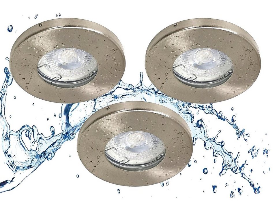 Trango Led Einbauleuchte 3er Set Ip65 Led Einbaustrahler 6729ip65