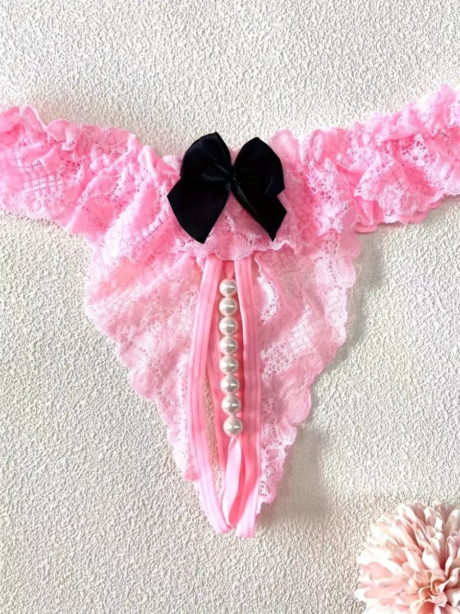 Elegant Love Tanga-Ouvert Damenslip, sexy Unterwäsche, Dessous mit Ouvert Tanga /V-Strings mit ...