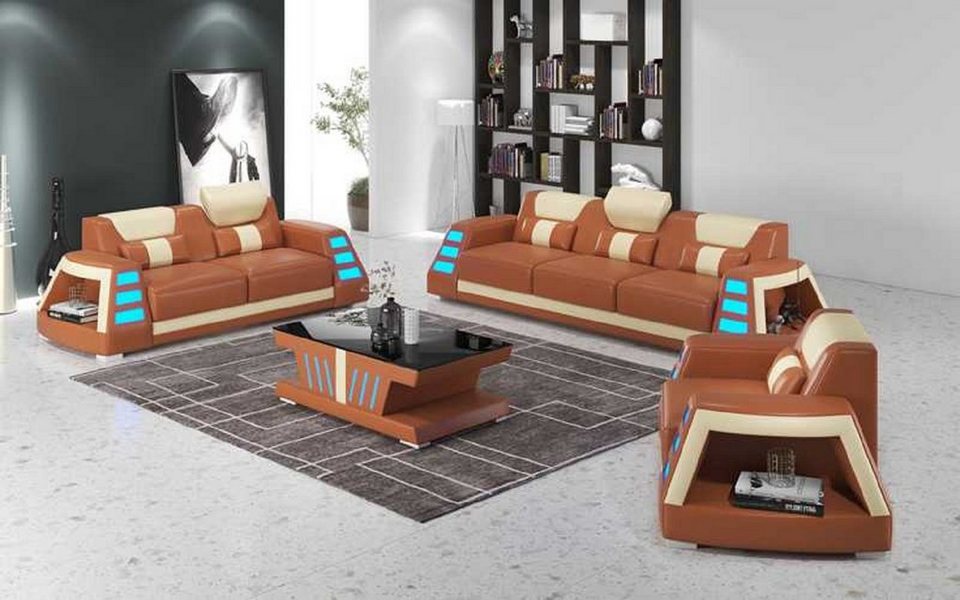 Jvmoebel Wohnzimmer Set Couchgarnitur Sofagarnitur Sofa Komplette