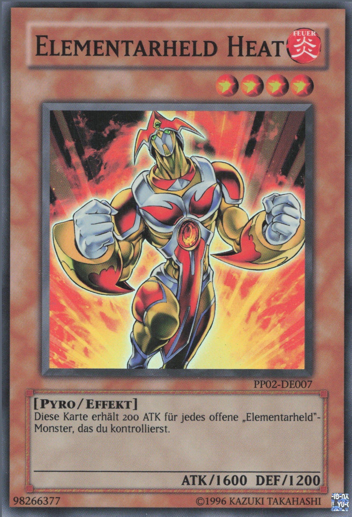 Recollectibles Sammelkarte Yugioh Karte Elementar Held Heat V1