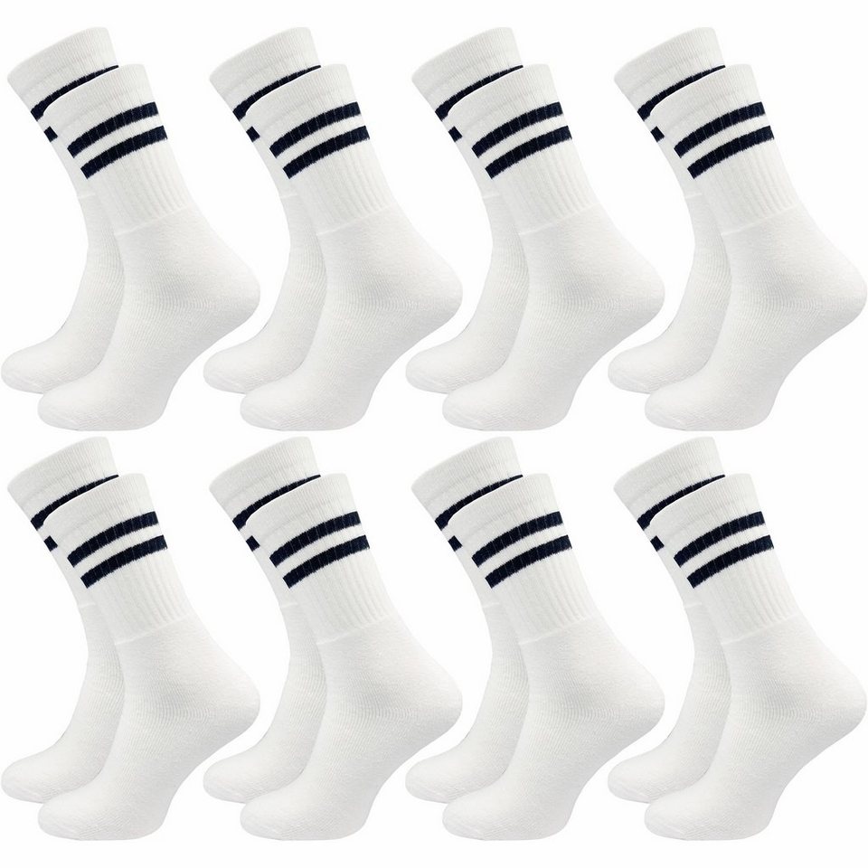 GAWILO Tennissocken für Herren im Retro-Style in weiß & schwarz für ... GAWILO Tennissocken für Herren im Retro-Style in weiß & schwarz für ...