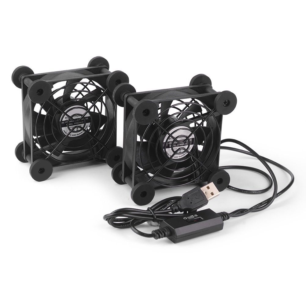 euroharry Mini USB-Ventilator 2IN1 USB leise PC Ventilator usb lüfter ...
