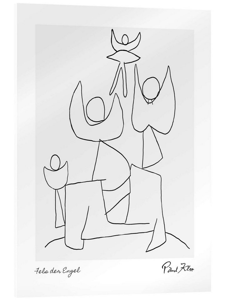 Posterlounge Acrylglasbild Paul Klee Fels Der Engel Wohnzimmer