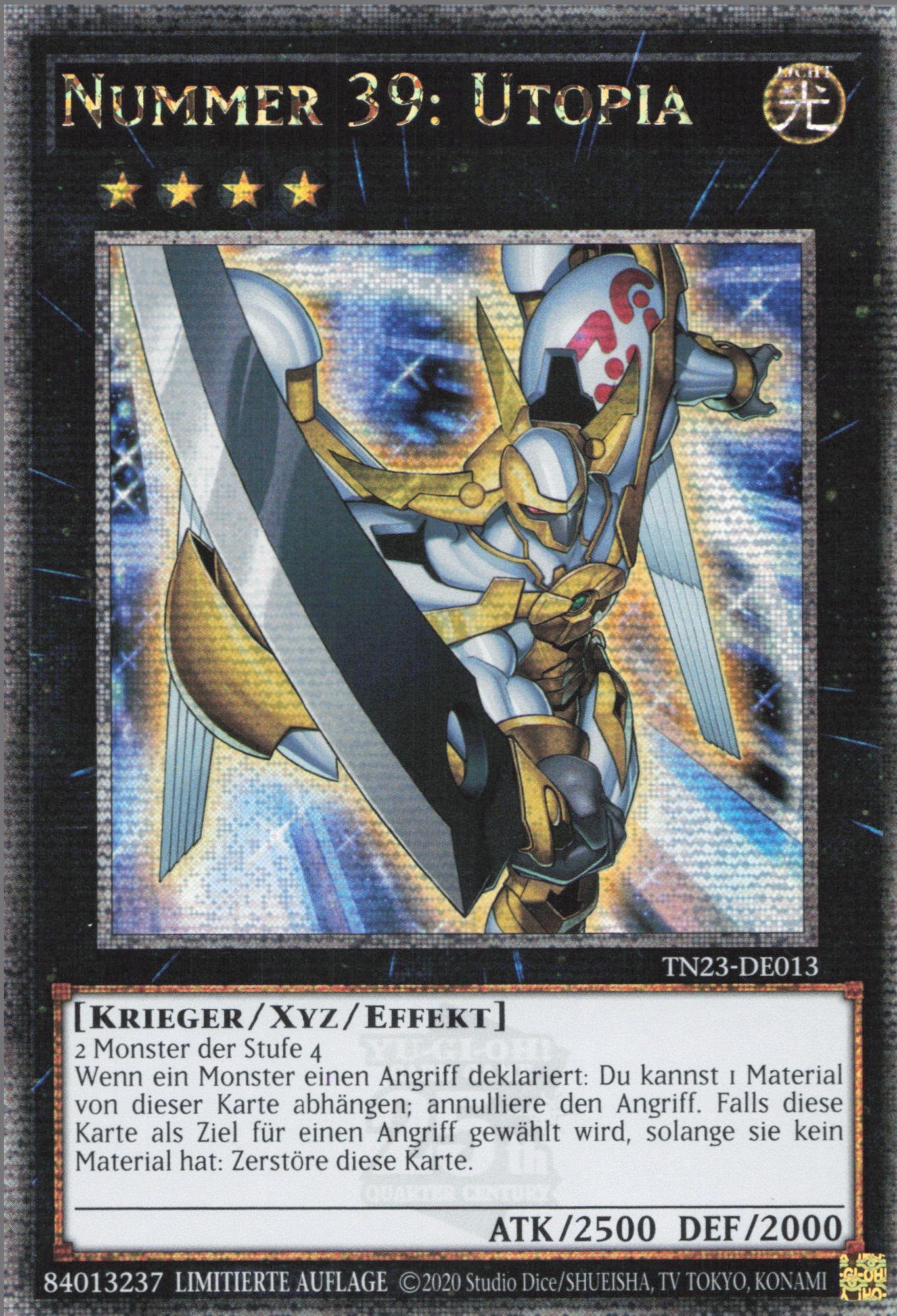 Recollectibles Sammelkarte Yugioh Karte Nummer 39 Utopia Deutsch Yu