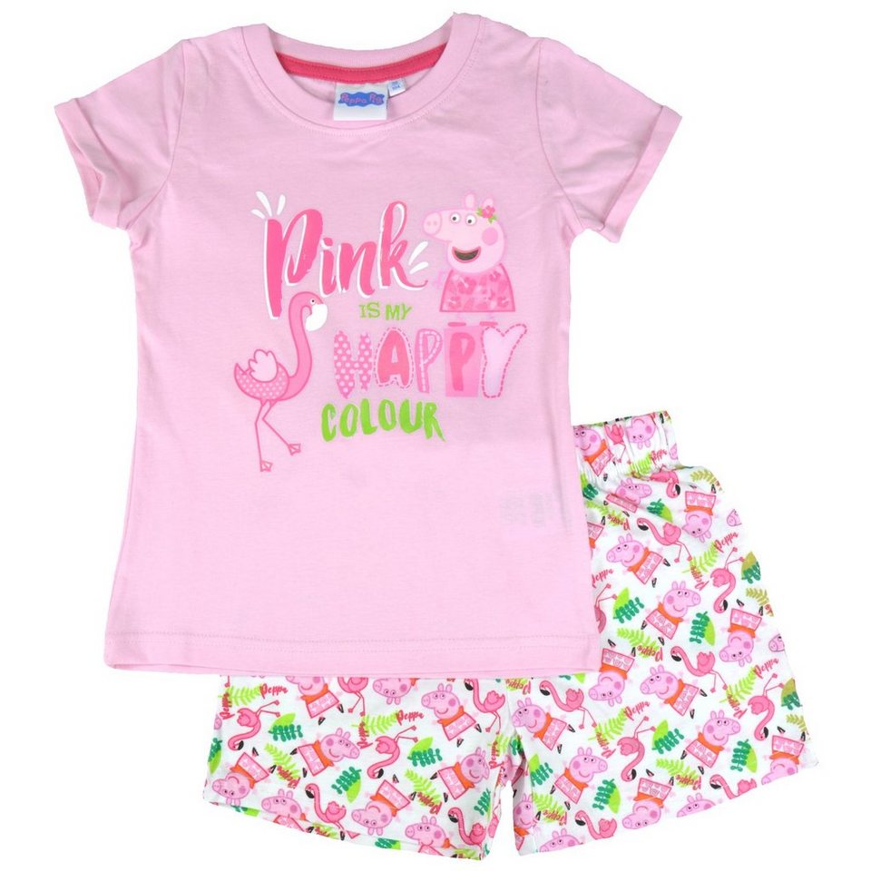 United Labels® Schlafanzug Peppa Wutz Schlafanzug Pink Is My Happy