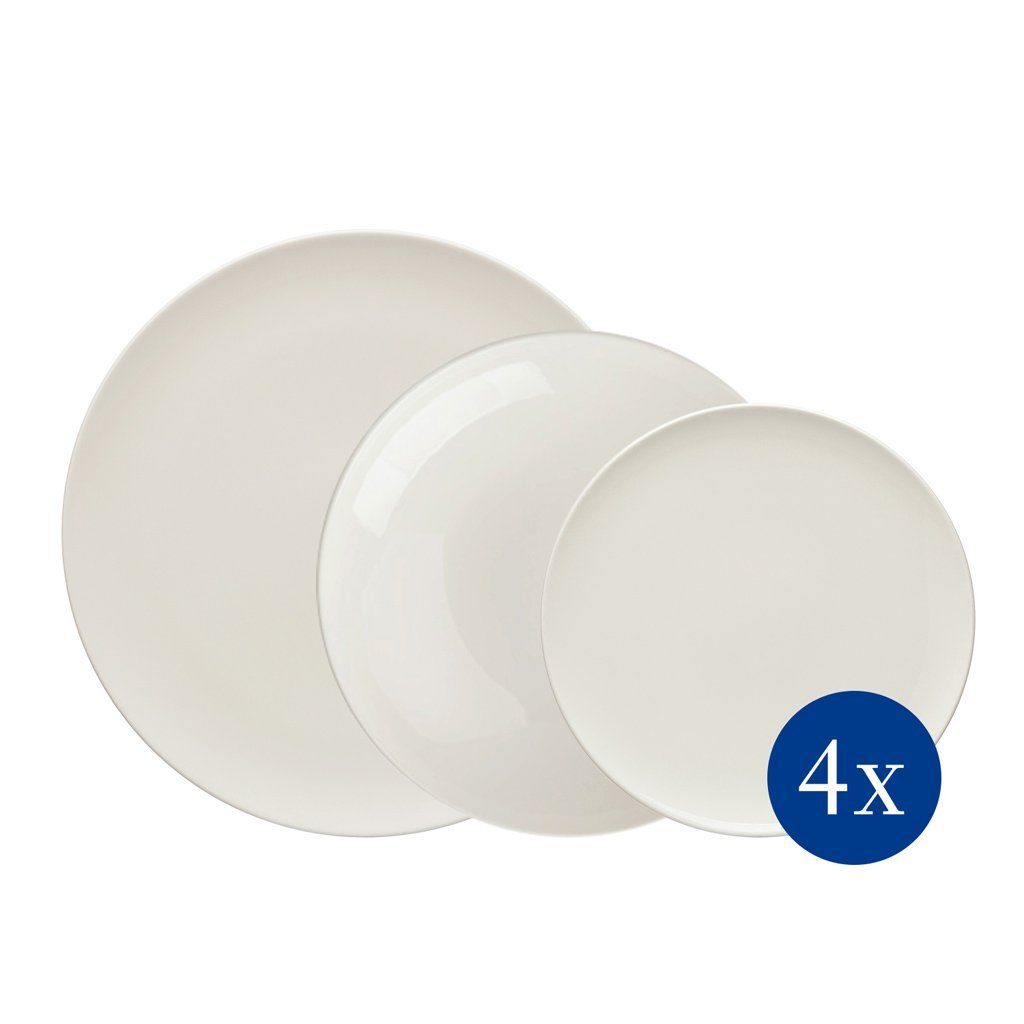 like. by Villeroy & Boch Geschirr-Set Voice Basic Starter-Set, weiß, 12-teilig (12-tlg), 4 ...