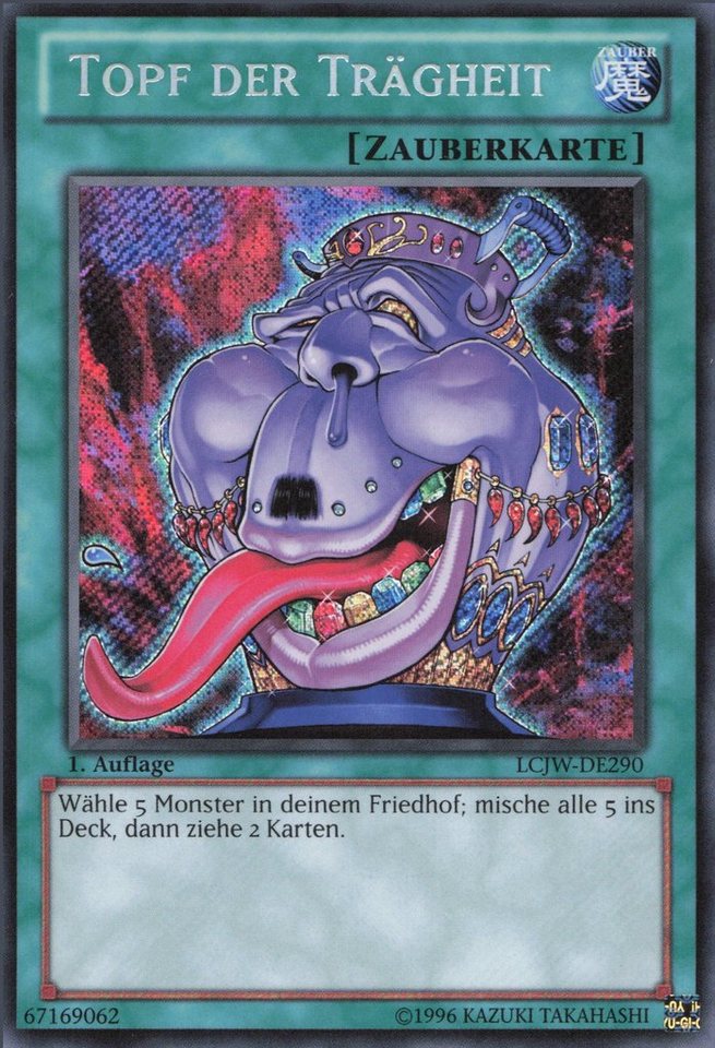 Recollectibles Sammelkarte Yugioh Karte Topf Der Trägheit Deutsch Yu