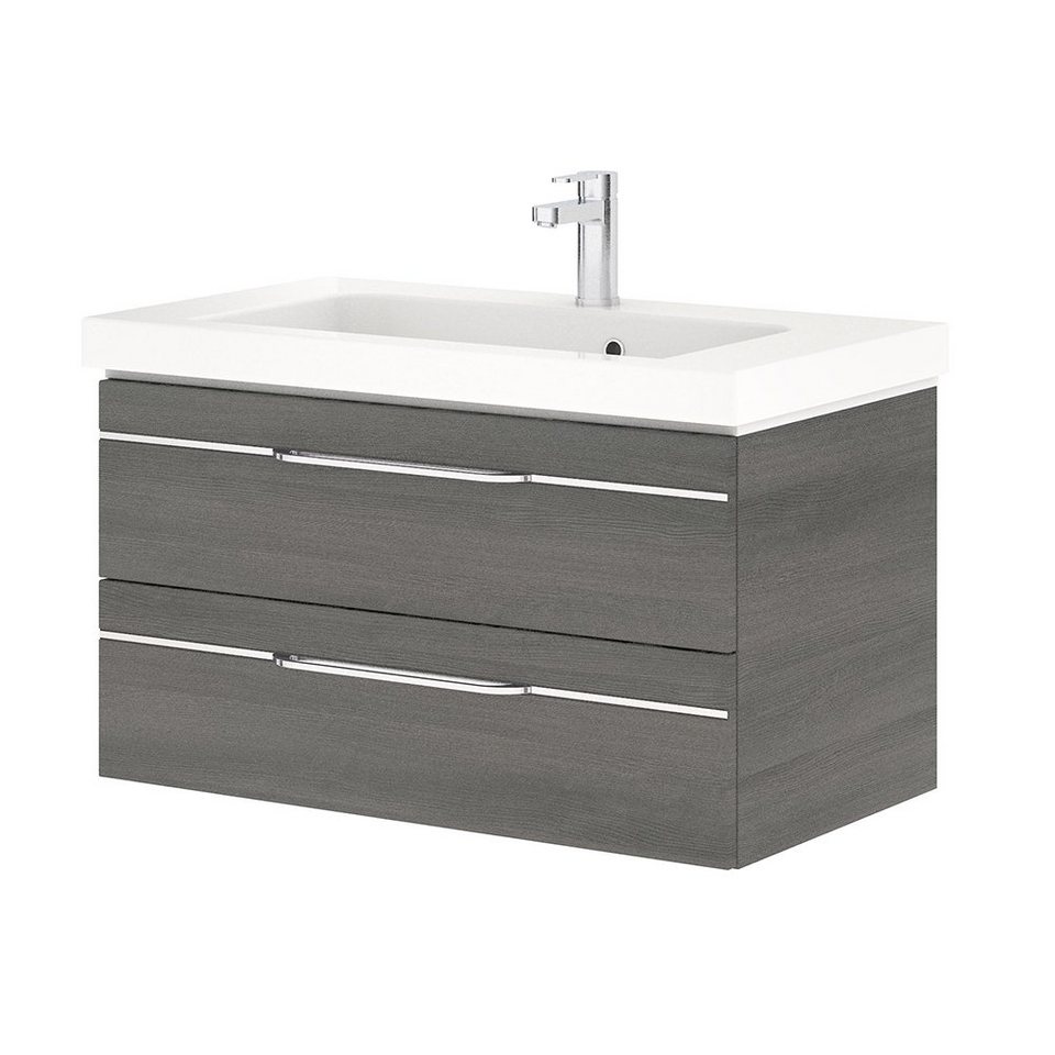 Lomadox Waschtisch Budva 66 Graphit Struktur Quer Nb 9254849 Cm