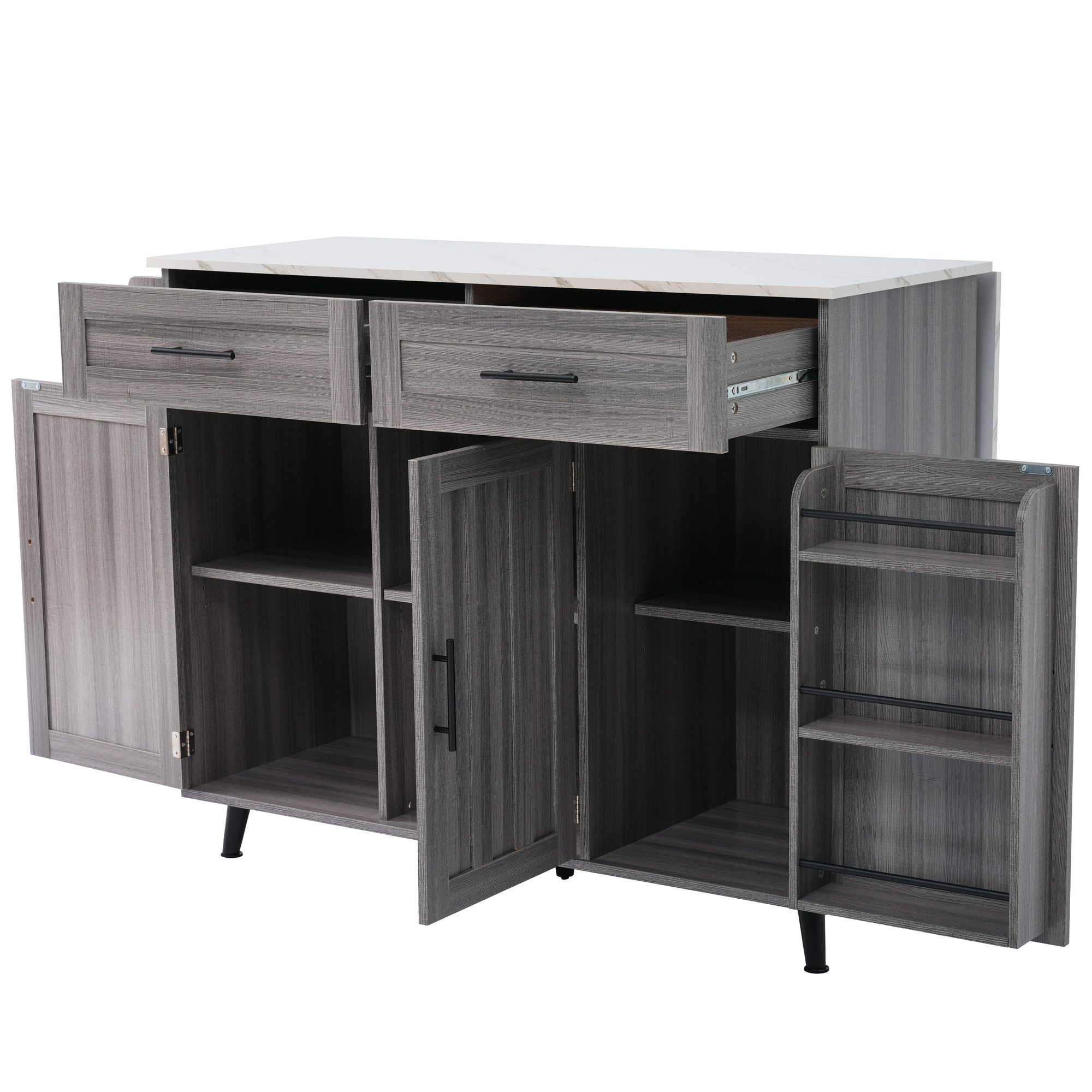 Klam Home Sideboard Anrichte Kuchenschrank Modernes Sideboard Mit