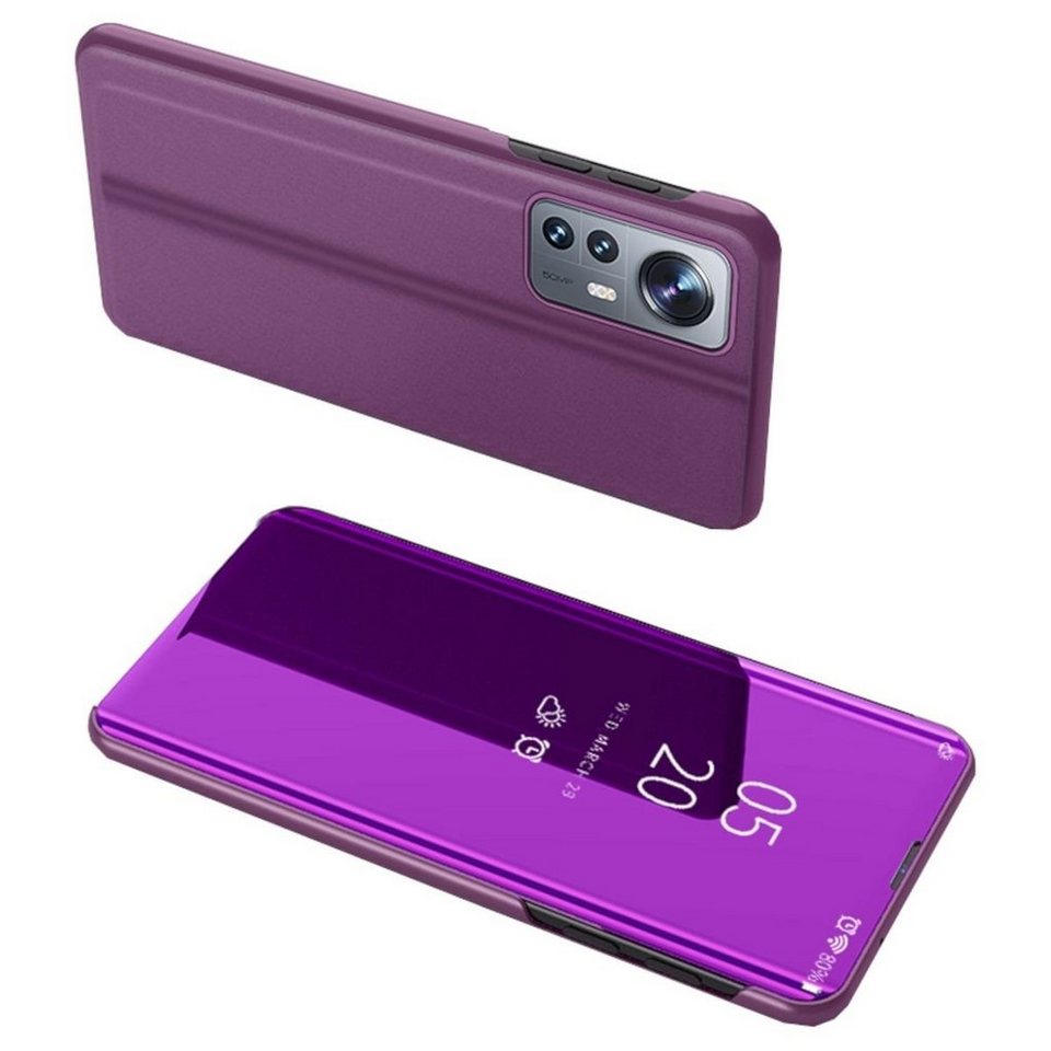 Wigento Handyhülle Clear View Spiegel Mirror Smartcover Für Xiaomi 12