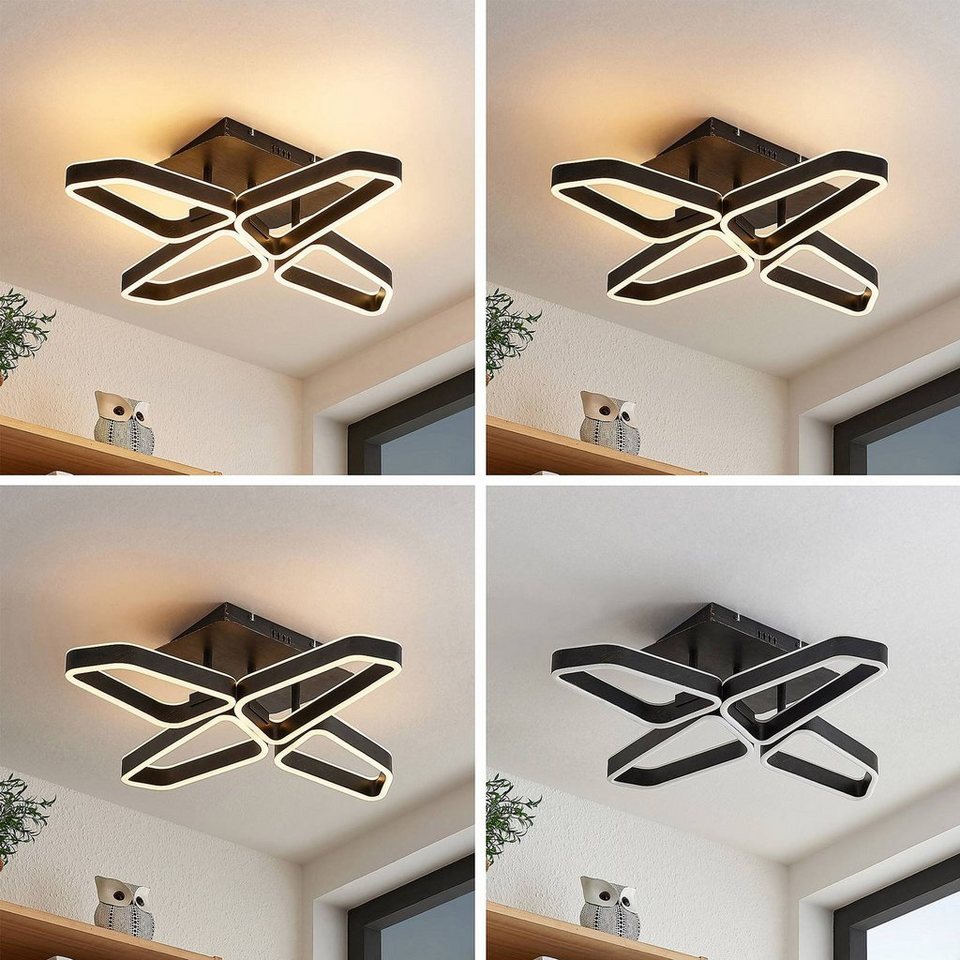 Lucande Led Deckenleuchte Quinn Dimmbar Led Lampen Warmweiß Modern