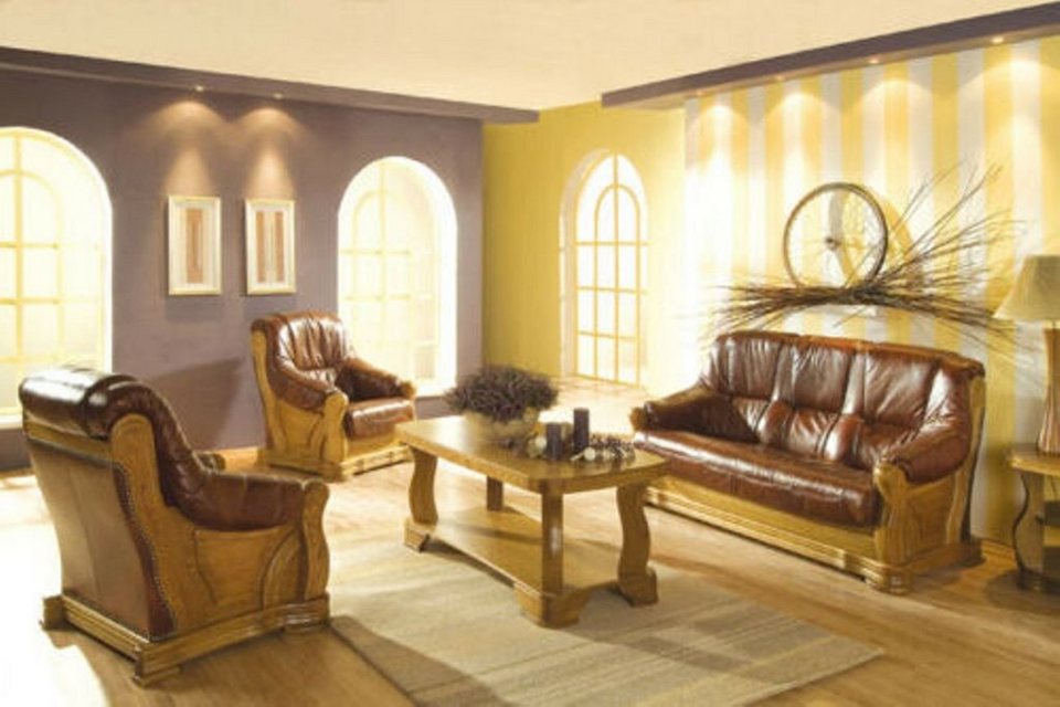 Jvmoebel Sofa Sofagarnitur 321 Sitzer Klassischer Wohnlandschaft