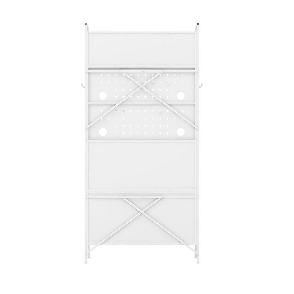 Costway Küchenbuffet Schrank Mit Steckbrett Haken And Verstellbarem