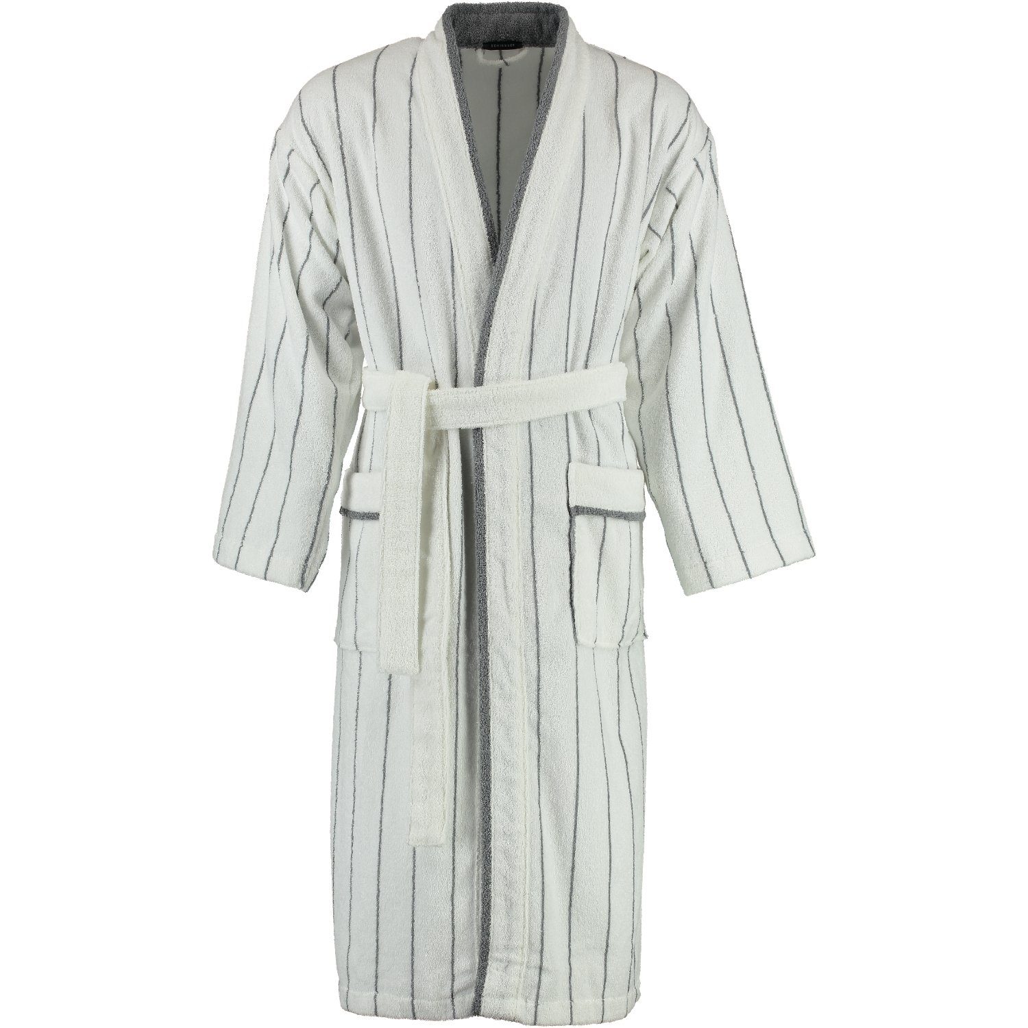 Schiesser Herrenbademantel Basic Kimono Frottier Kimono 100 Baumwolle
