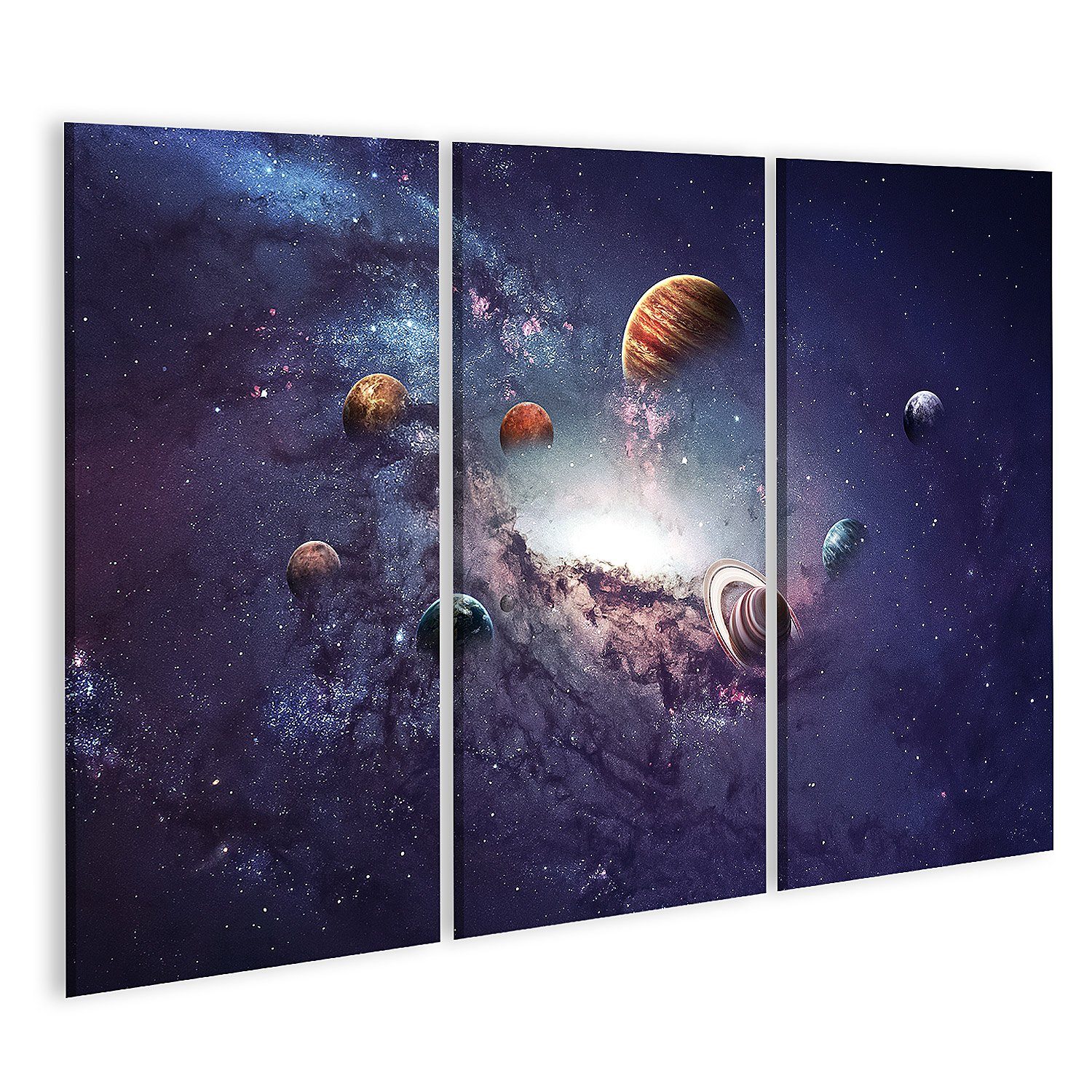 Islandburner Leinwandbild Bild Auf Leinwand Planeten Des Sonnensystems