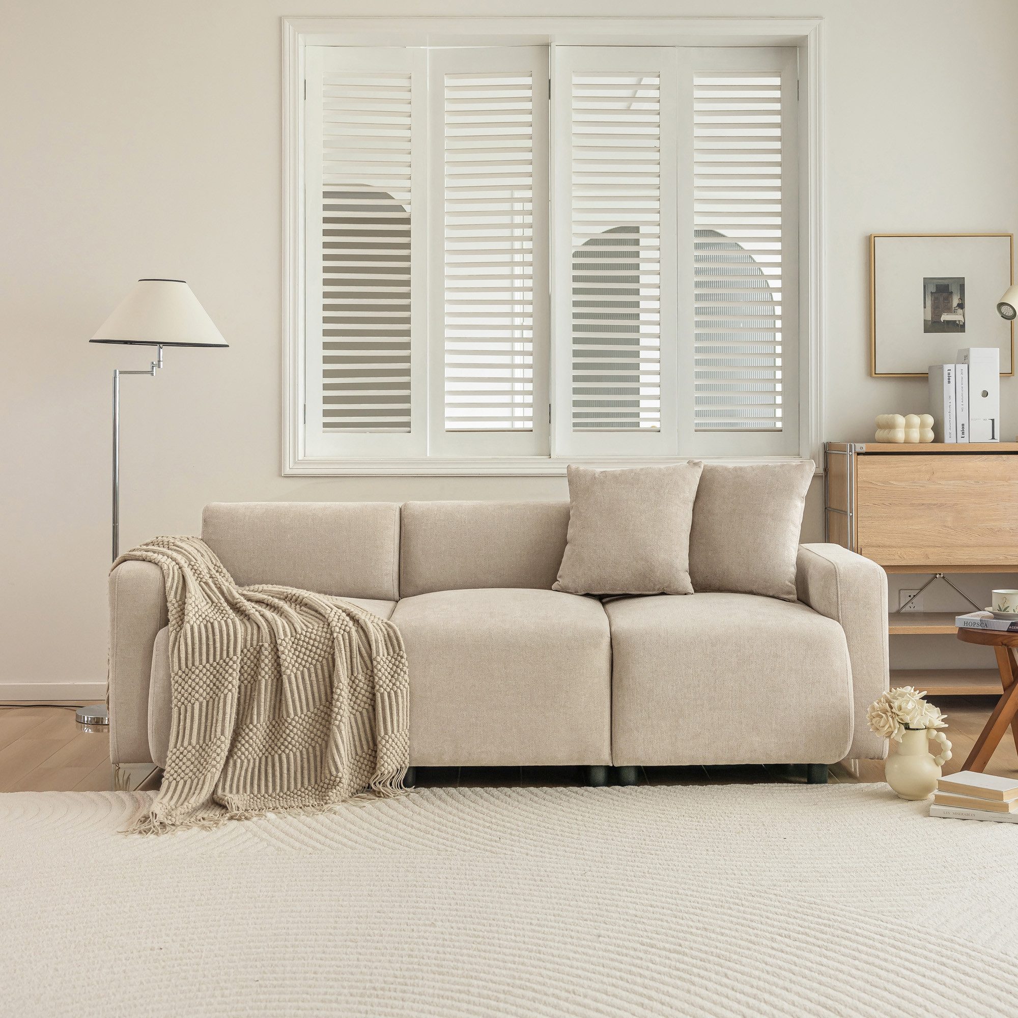 Redom Sofa Polstermöbel 3 Sitzer Schlafsofa Wohnzimmersofa Ecksofa