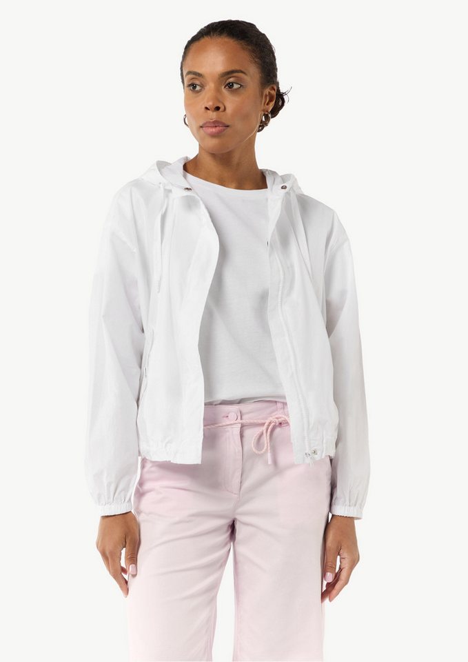 Comma Casual Identity Blusenblazer Leichte Windjacke Aus Popeline Mit