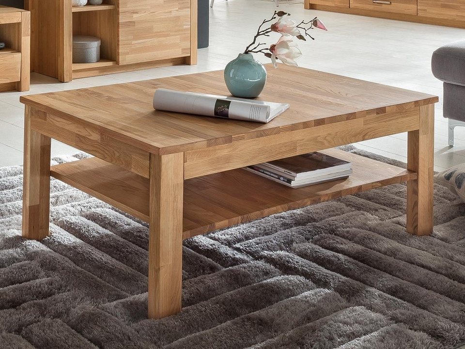 Möbelando Couchtisch Leduc Zeitloser Couchtisch Aus Massivholz In